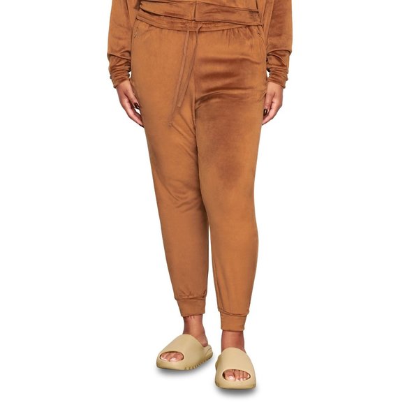 SKIMS | Pants & Jumpsuits | Skims Velour High Waist Jogger Copper ...